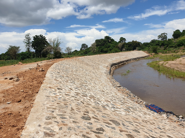 Construction of masonry river protection works – Mount Carmel LTD